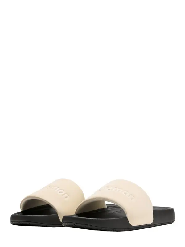 Lululemon Restfeel Slide - Light Ivory/black