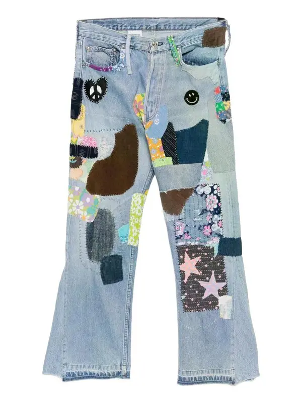 Readymade Patchwork Jeans - Blue