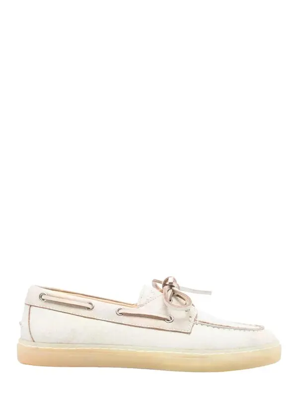 SUMMERY COPENHAGEN Suede Boat Shoes - Neutrals