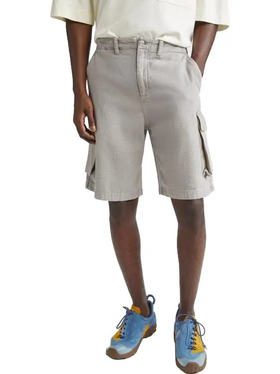 Our Legacy Mount Crago Cargo Shorts - Stone Gravel Draping Canvas