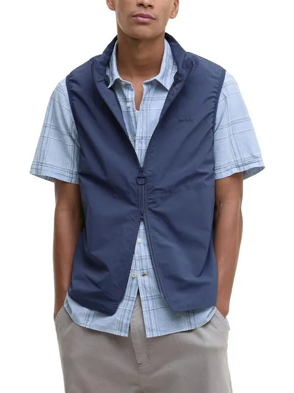 Barbour Rye Lightweight Zip Vest - Dark Denim