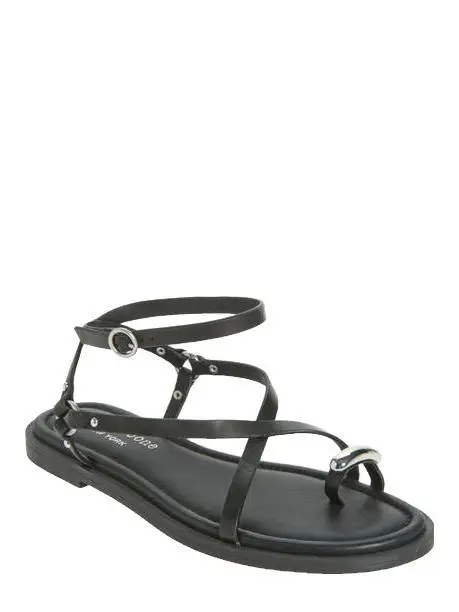 Rag & Bone Geo Ring Ankle Strap Sandal - Black
