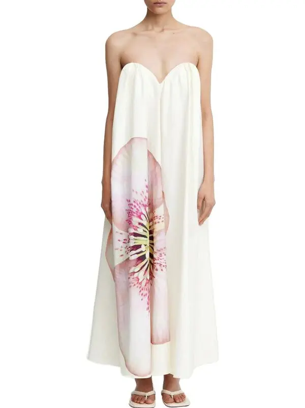 Significant Other Floral Strapless Maxi Dress - Wild Rose