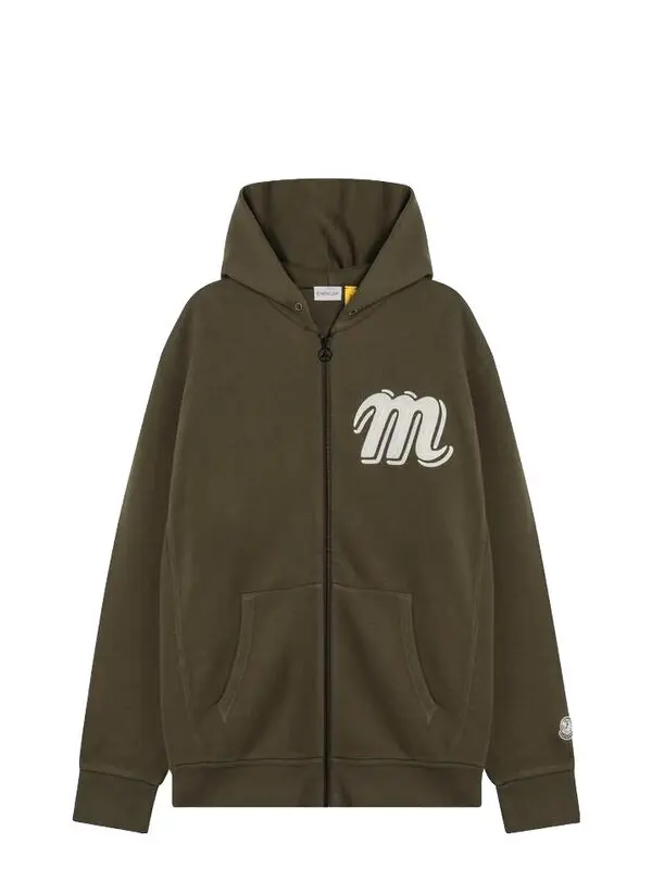 Moncler Military Zipped Sweatshirt - Green