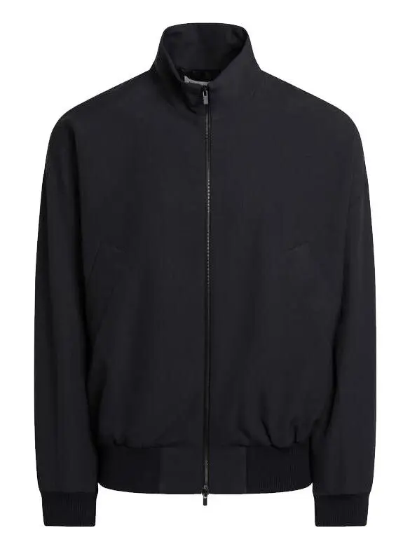 Fear Of God Zip-up Virgin Wool Jacket - Blue