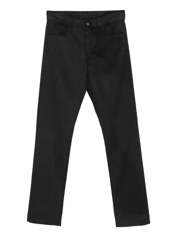 Canali Logo-patch Trousers - Grey