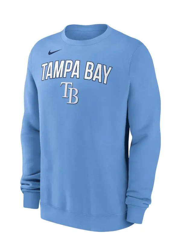 Nike Tampa Bay Rays Mlb Pullover Crew - Blue