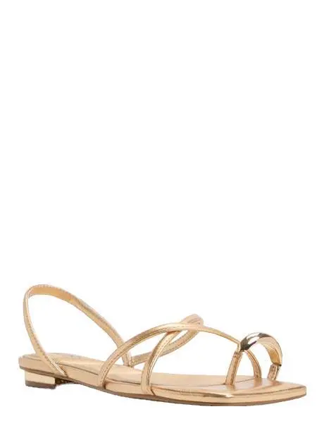 Aldo Synthesa Toe Loop Sandal - Gold