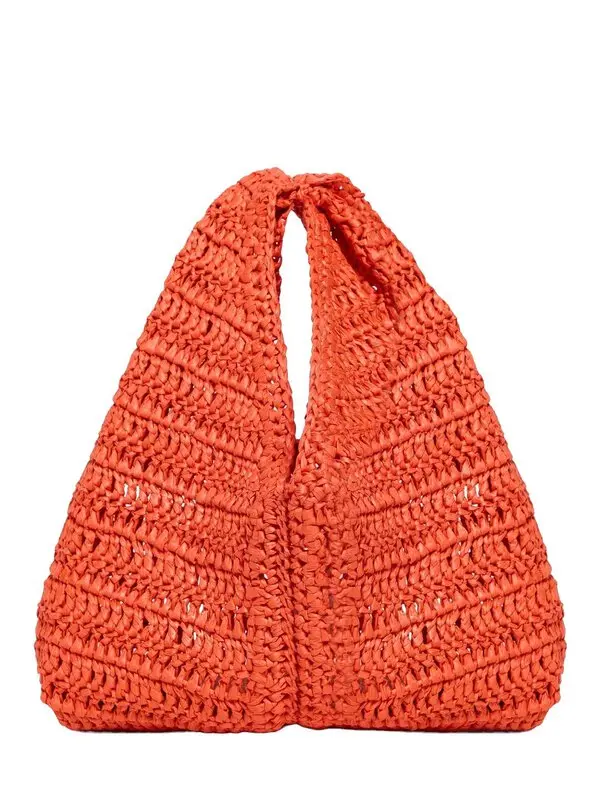 A.L.C. Simone Raffia Handheld Bag - Poppy