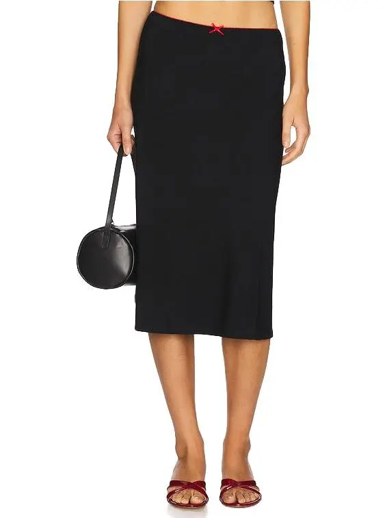 RAT BOI Tencel Slip Skirt - Onyx