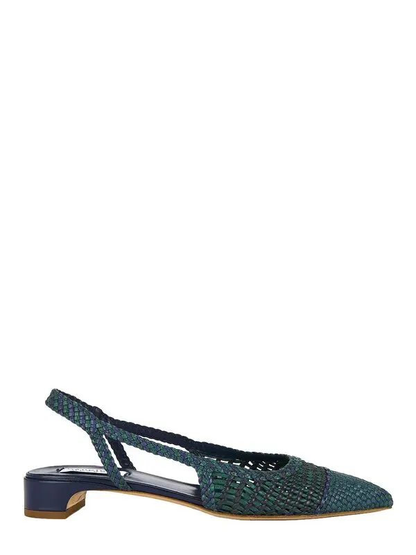 Gabriela Hearst Perro Slide - Navy Multi