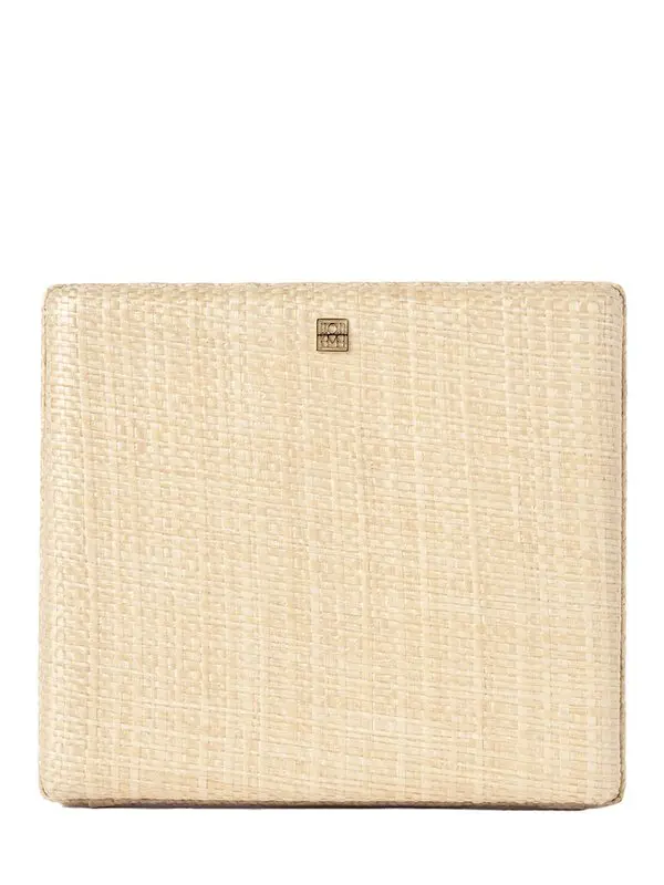 TOTÊME Raffia Clutch - Neutral