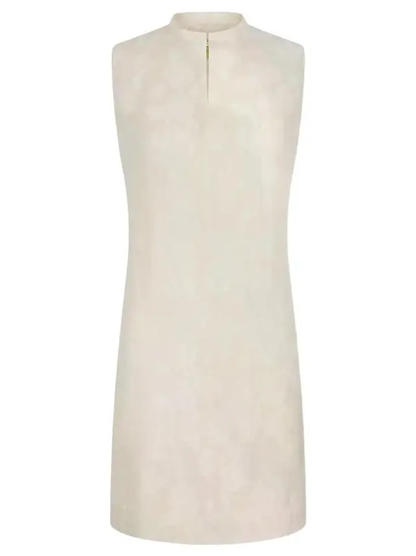 Shanghai Tang Jacquard Mini Dress - White