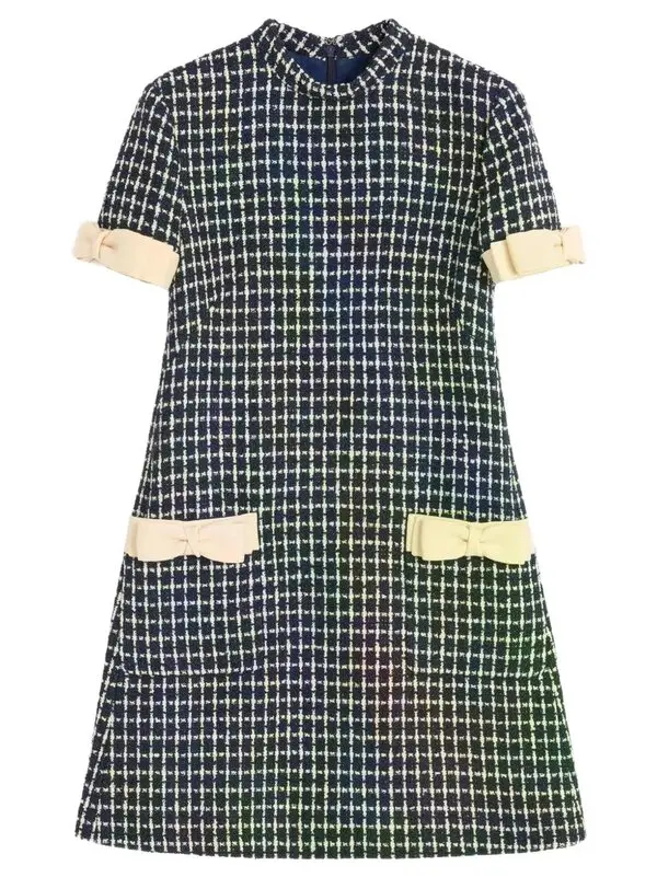 Valentino Garavani Bouclé Minidress - Blue