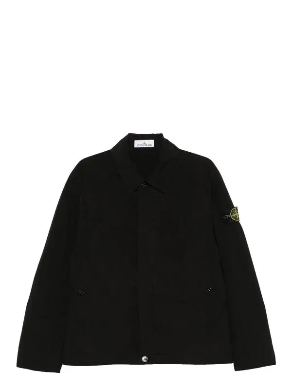 Stone Island Cotton Overshirt - Black
