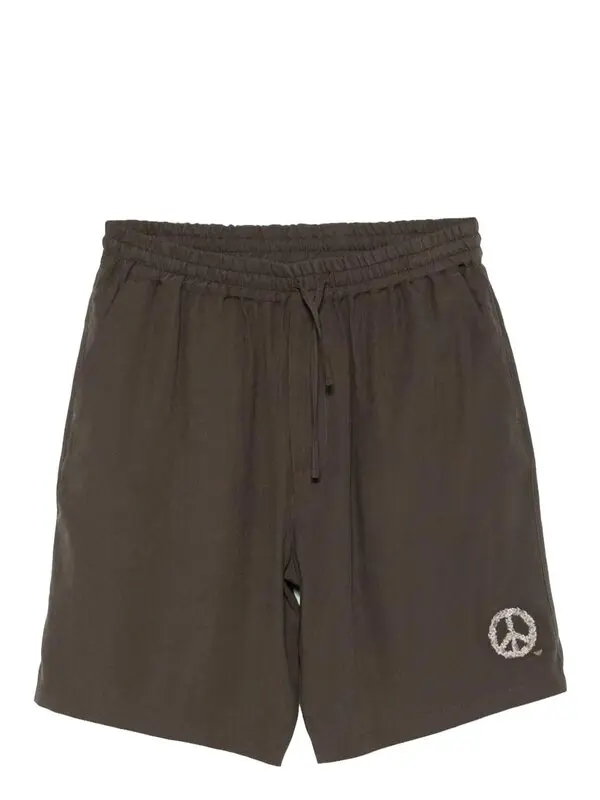 Emporio Armani Drawstring Bermuda Shorts - Brown