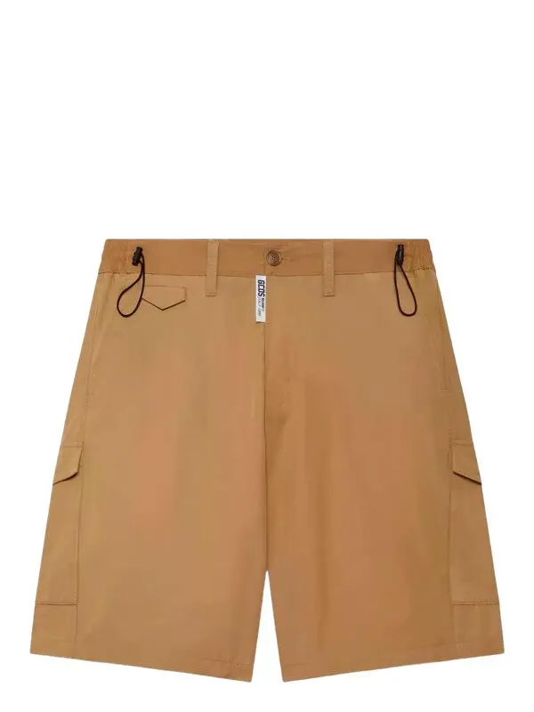 Gcds Drawstring-waist Bermuda Shorts - Neutrals
