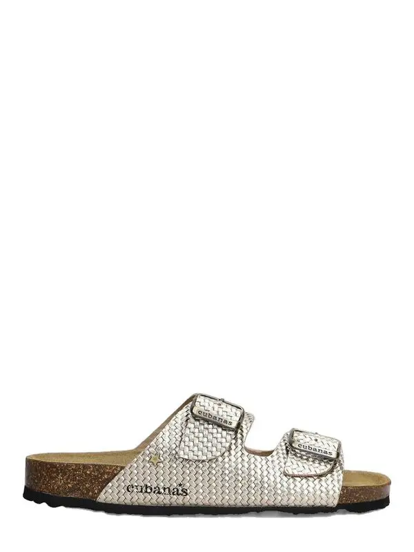 CUBANAS Amalia Leather Flats - Gold
