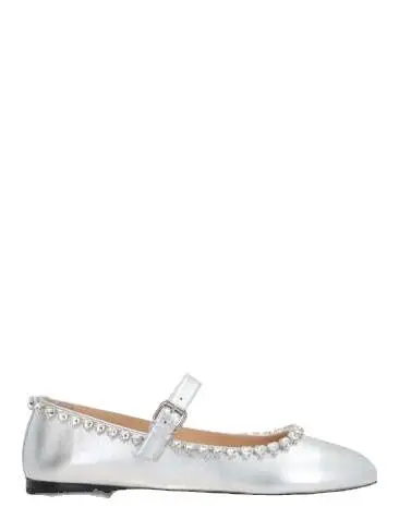 Mach & Mach Mary-jane Ballerinas - Silver