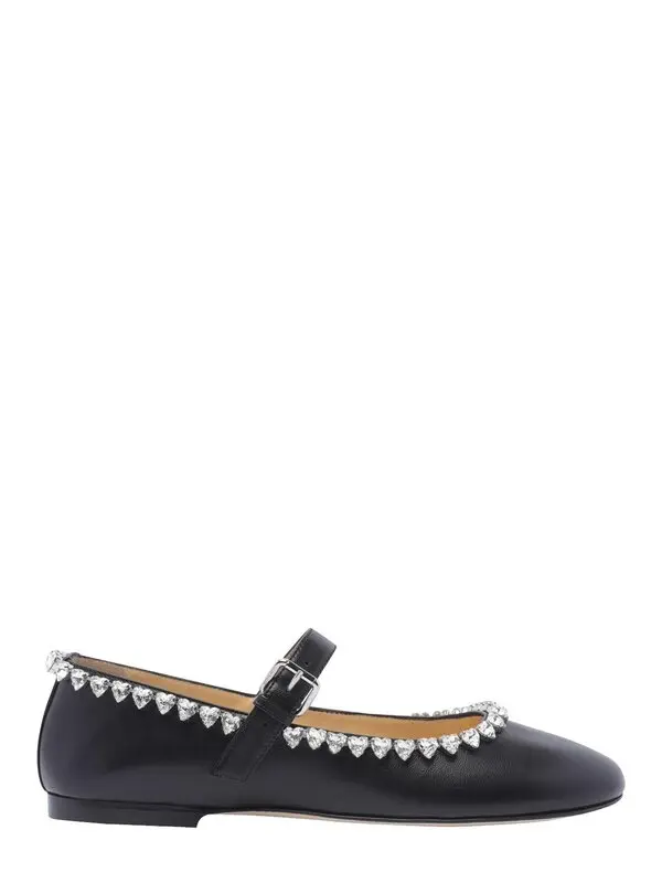 Mach & Mach Mary Jane Ballerinas - Black