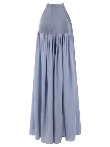 RENATA BRENHA Sleeveless Cupro Dress - Liquid Blue