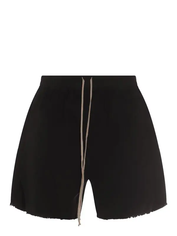 Rick Owens Cotton Shorts - Black