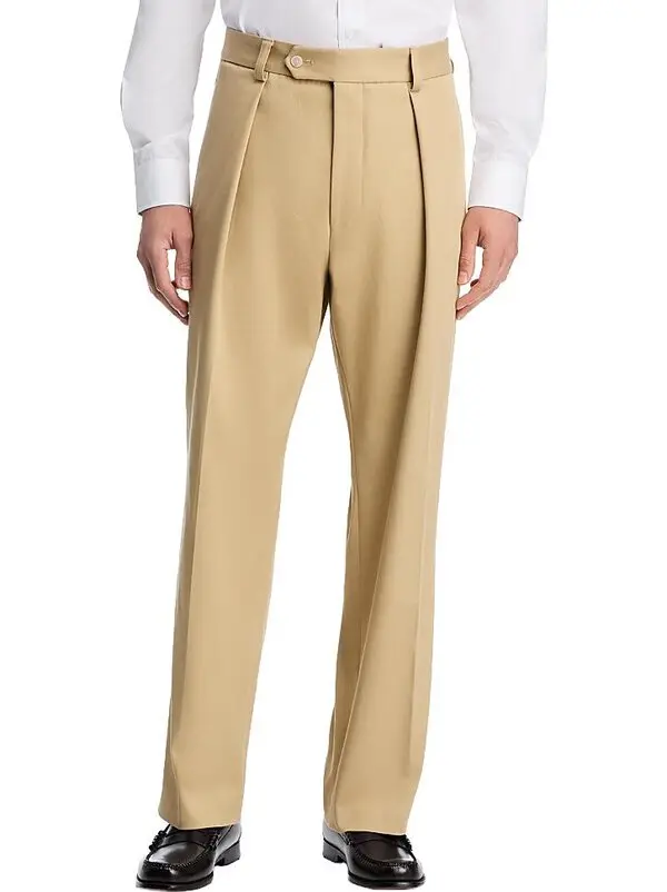Hugo Boss X David Beckham Cinch Waist Trousers - Open Beige