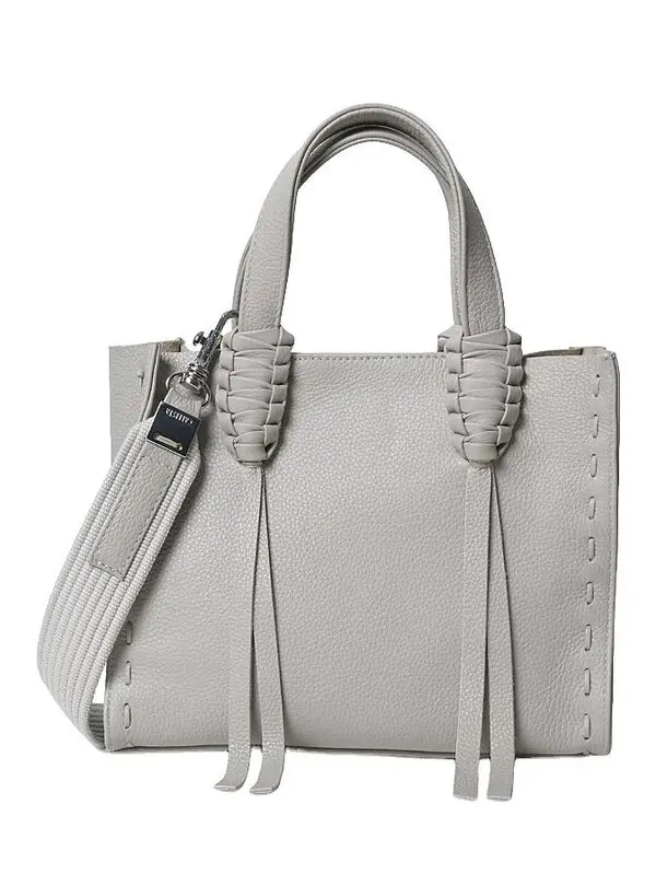 Callista Ara Mini Grained Leather Tote - Oat