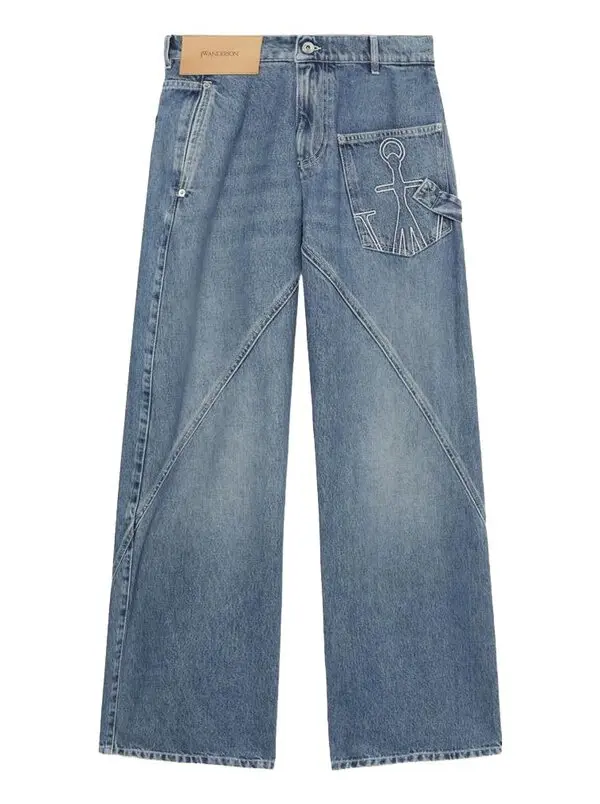 JW Anderson High-rise Straight Leg Jeans - Blue