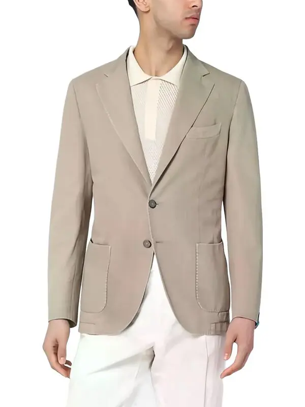 SANTANIELLO Single-breasted Blazer - Neutrals