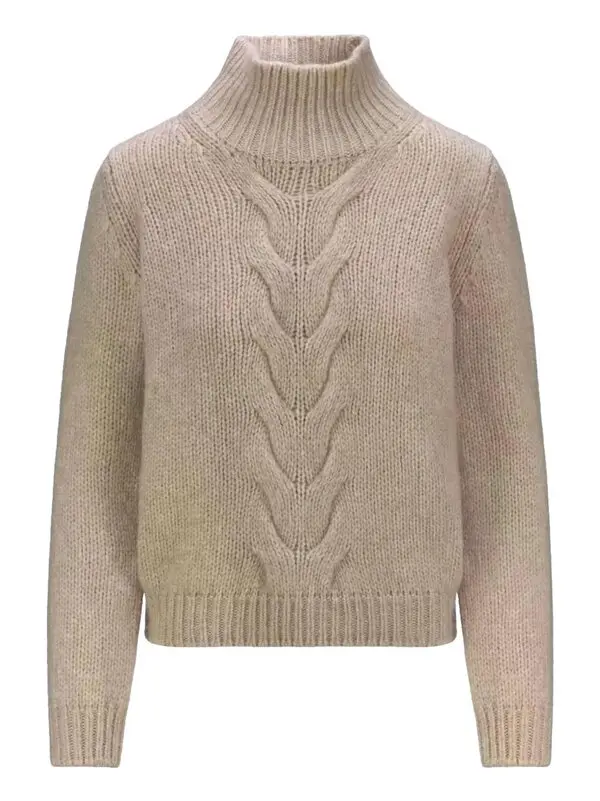 K-WAY Wool-blend Cable-knit Sweater - Neutrals