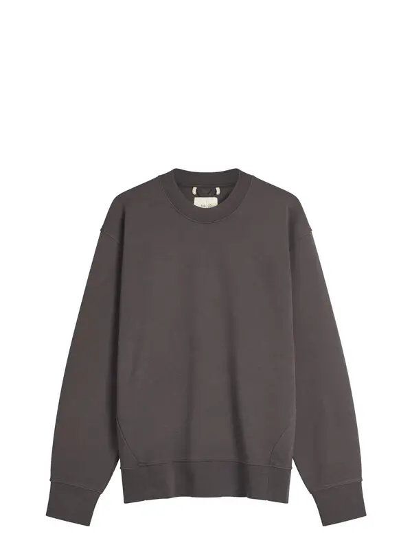 Folk Anniversary Crew Sweatshirt - Soft Black