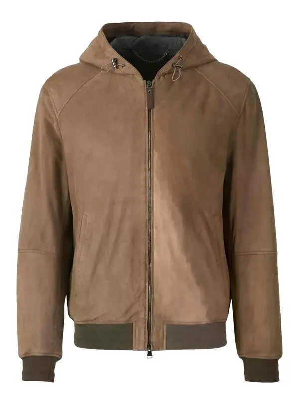 Canali Suede Jacket - Brown