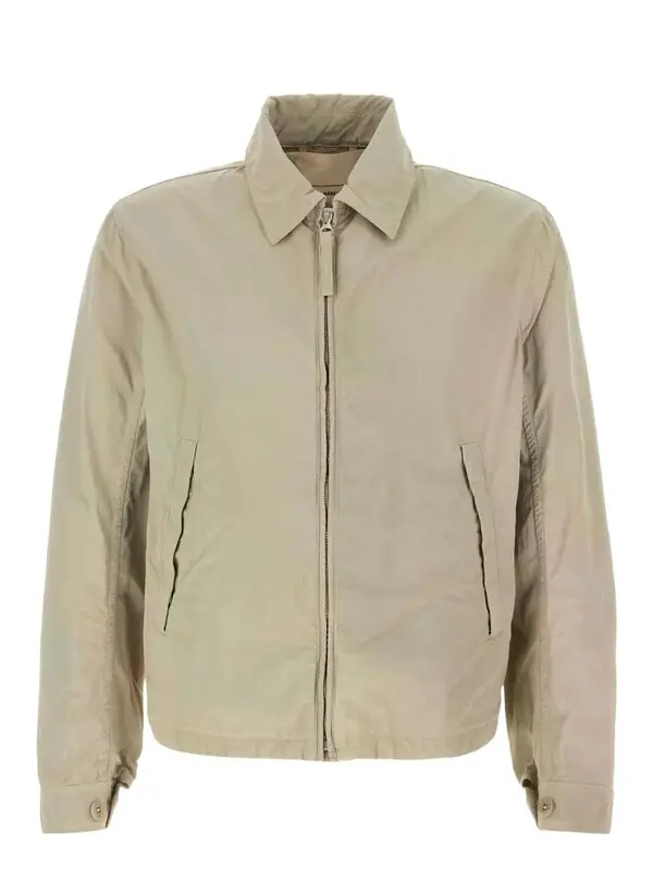 TEN C Lightweight Zip-front Jacket - Neutrals