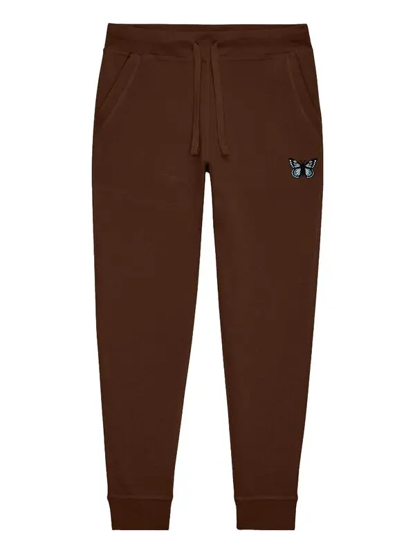 DALIX Butterfly Fleece Jogger Pant - Chestnut