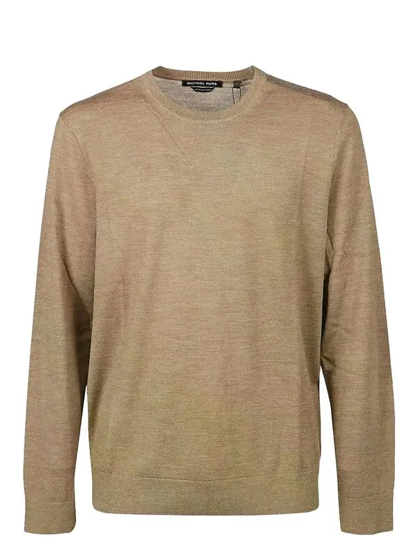 Michael Kors Wool Crew Neck Sweater - Brown