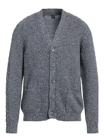 Fedeli Virgin Wool, Viscose, And Cashmere Cardigan - Blue
