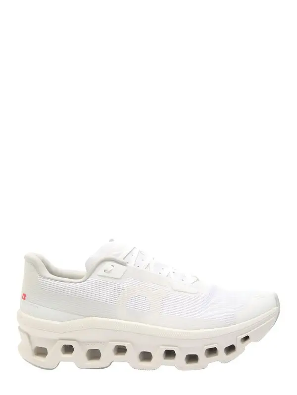 On Cloudmonster Knitted Sneakers - White
