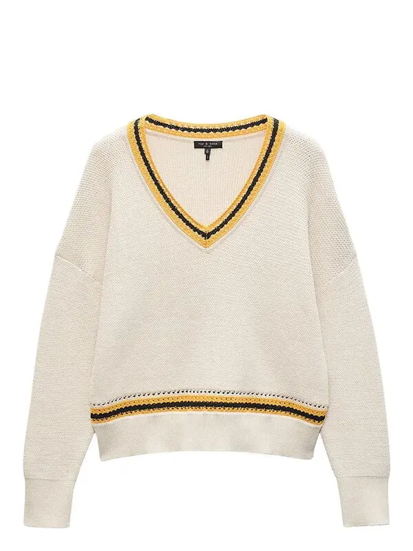 Rag & Bone Meghan V-neck Sweater - Ivory