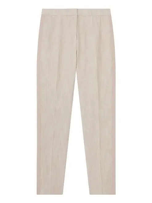 LK BENNETT Amelia Slim-leg Woven Trousers - Bei-beige