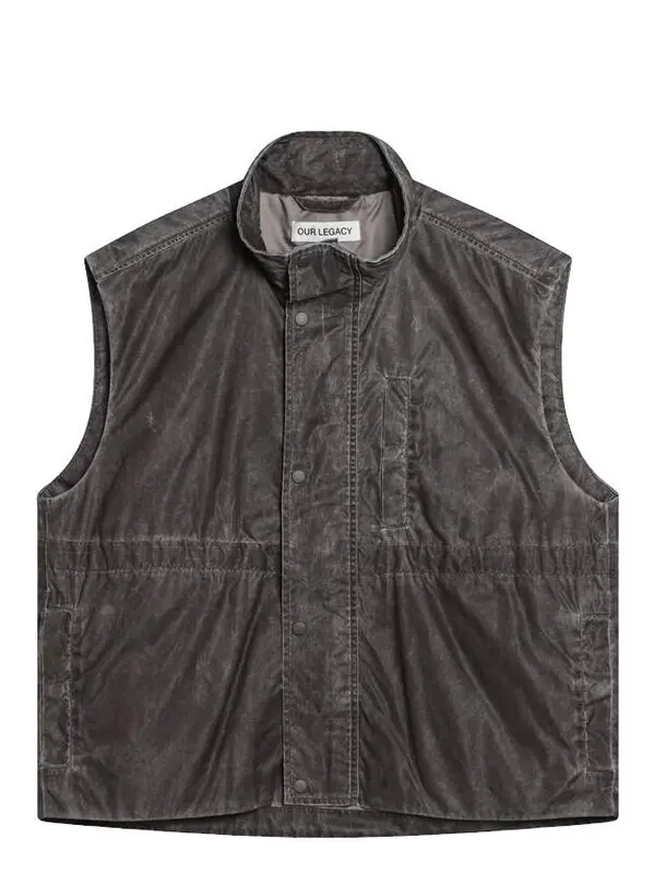 Our Legacy Firm Vest With Vintage Effect - Brown