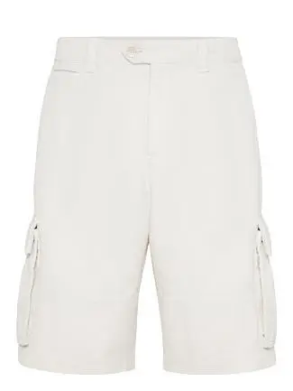 Brunello Cucinelli Gabardine Bermuda Shorts - Rope