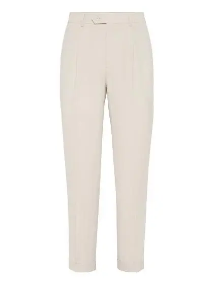 Brunello Cucinelli Leisure Fit Pleated Trousers - Shell