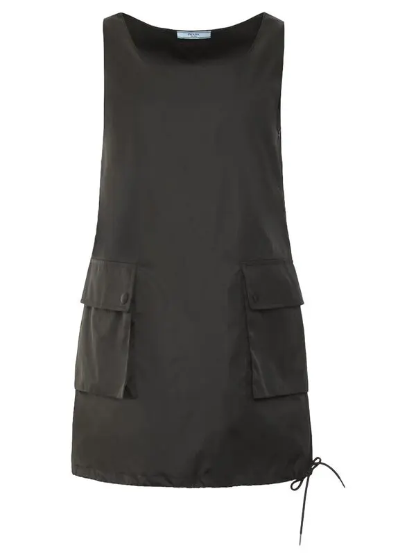 Prada Re-nylon Mini Dress - Black