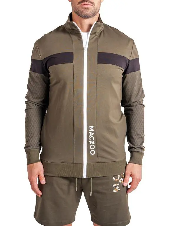 MACEOO Full Zip Sweatshirt - Green
