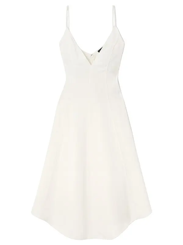 Proenza Schouler Elaine Cloqué Midi Dress - Ecru