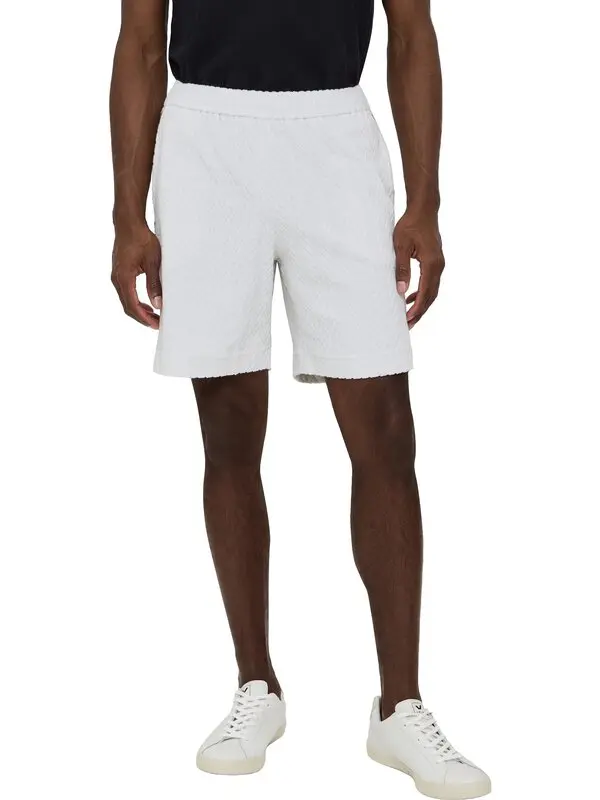 Missoni Jacquard Zigzag Terry Shorts - Arctic White