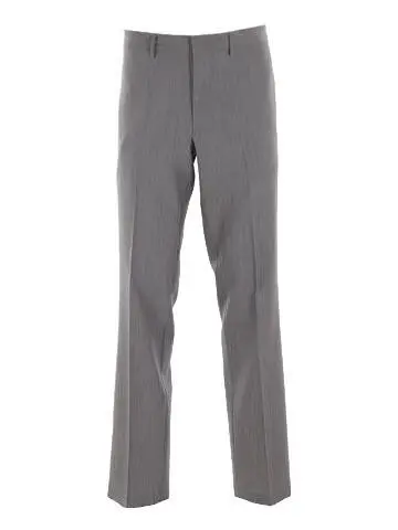 Prada Wool And Mohair Trousers - Grey