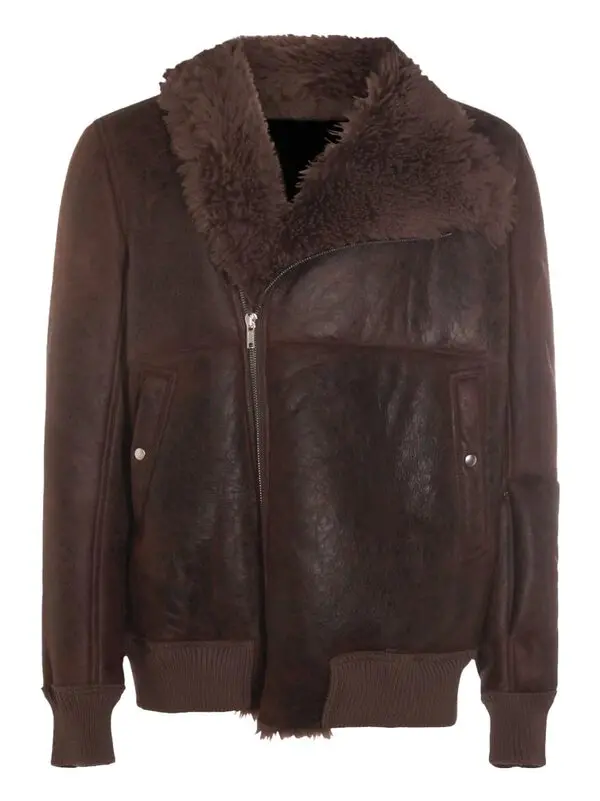 Rick Owens Leather Jacket - Darkdust