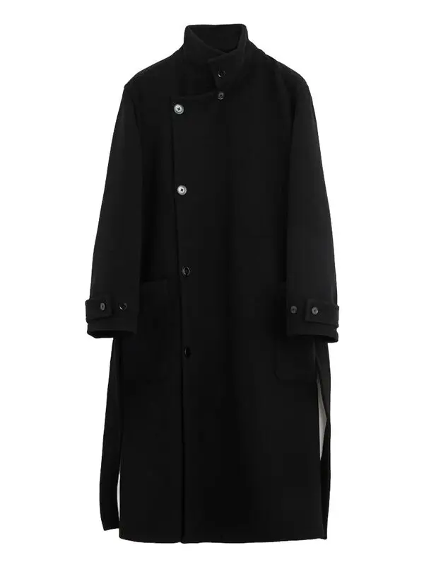 LEMAIRE Wrap Coat - Black